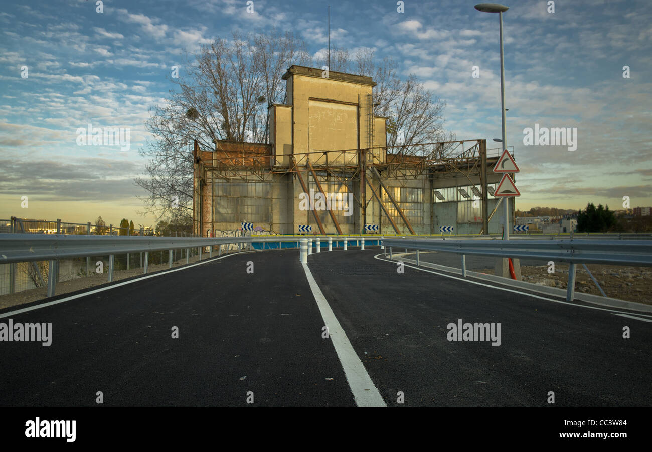 Seguin Island & vestige of the Renault factory., Color of the night on ...