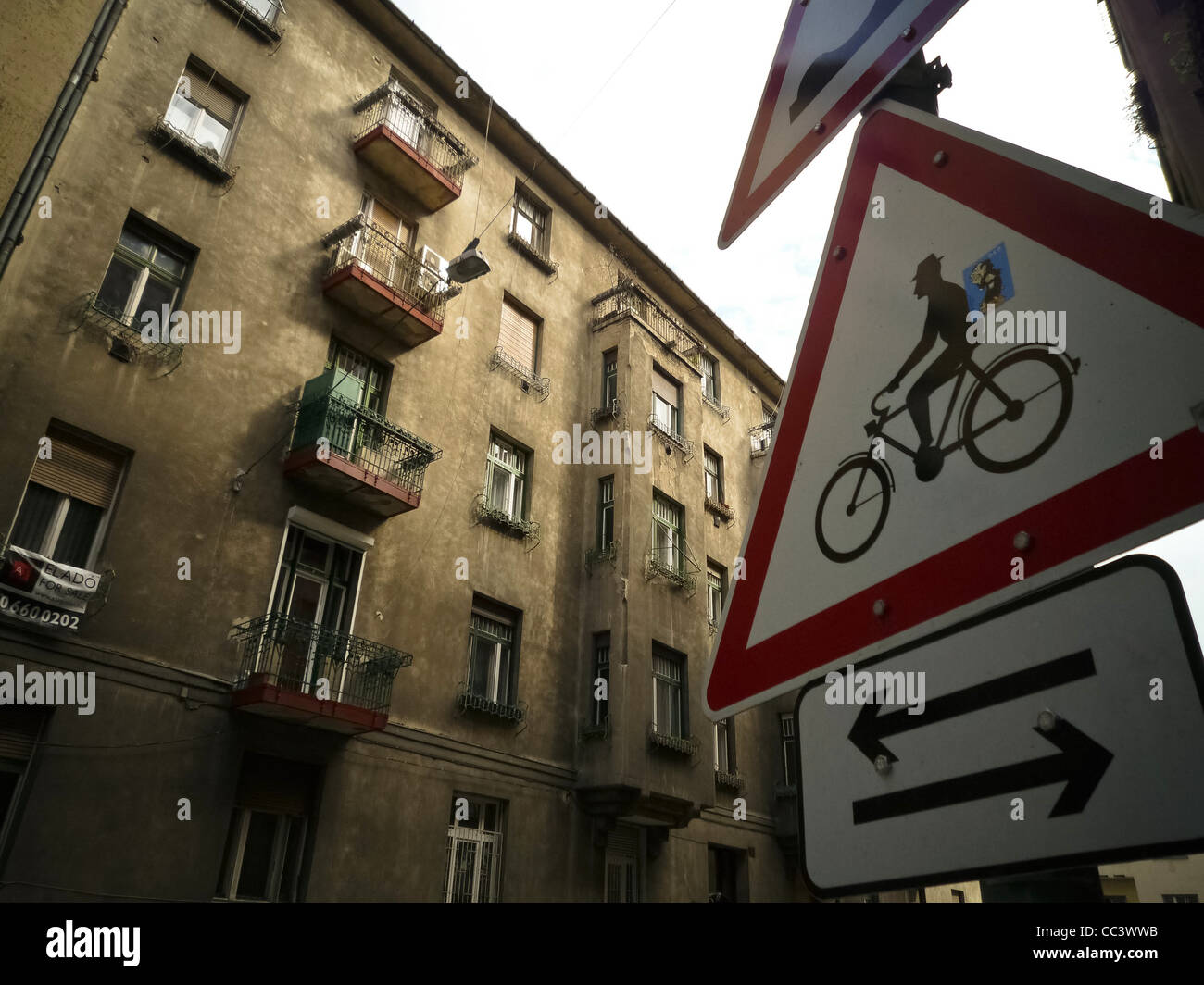 Buda & Pest HUNGARY, A street in Buda Stock Photo - Alamy
