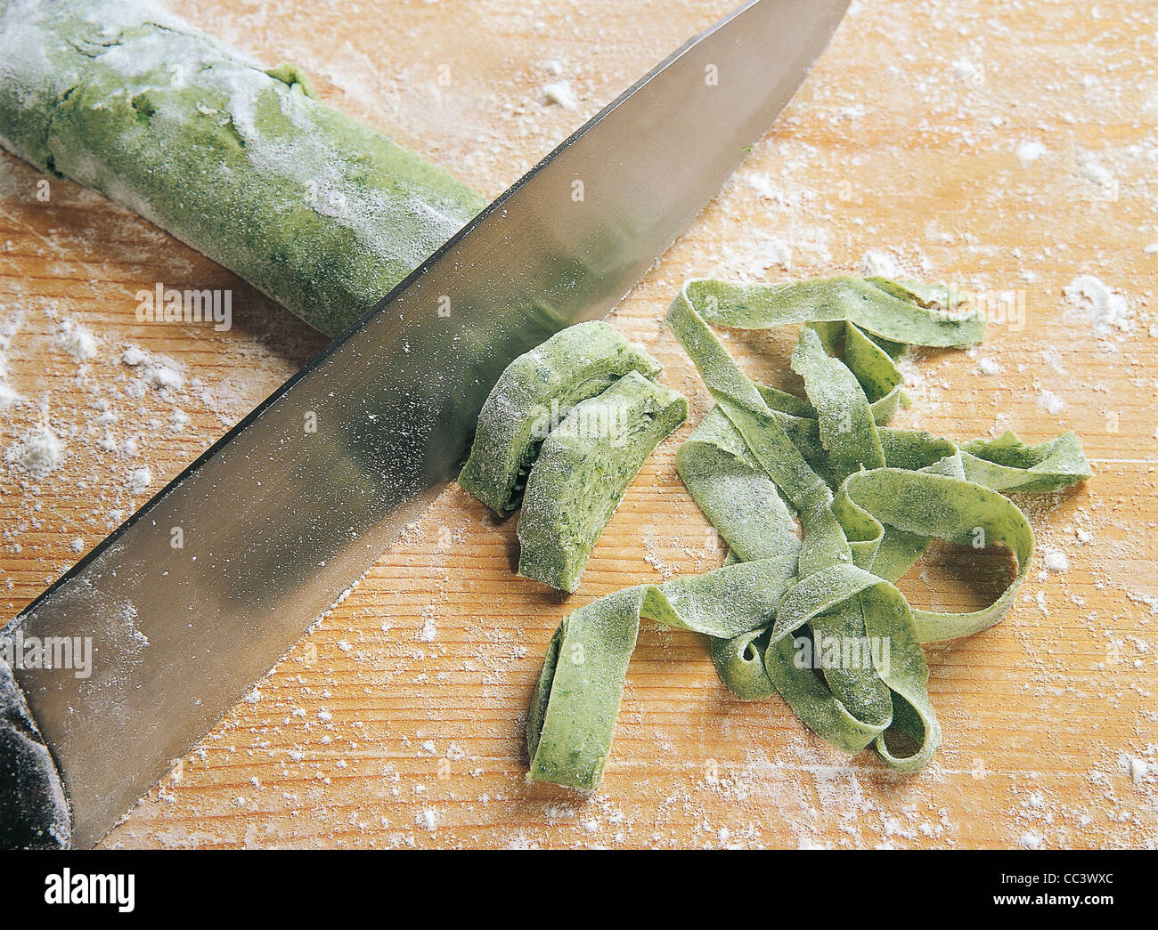 Kitchen: The Noodles And Lemon Swordfish 5 Stock Photo - Alamy
