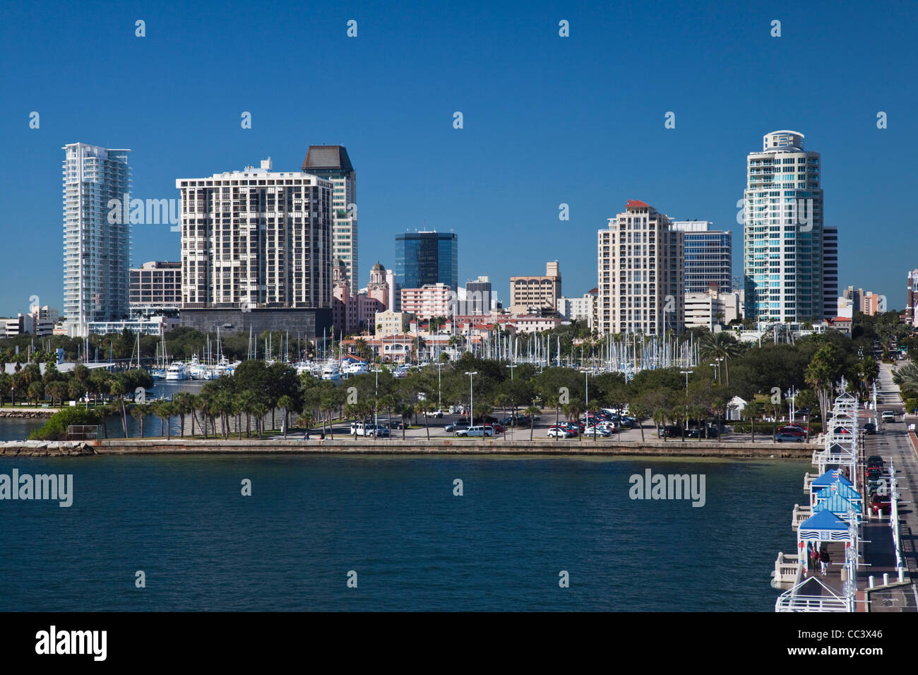 USA, Florida, St. Petersburg, skyline from The Pier Stock Photo - Alamy