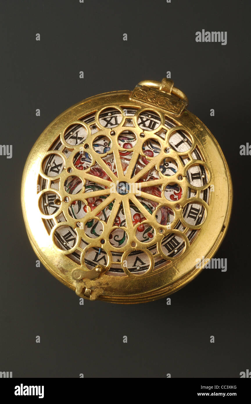 Watches Sixteenth Century. lock Brass Round Of The '500 Mmeta With ...