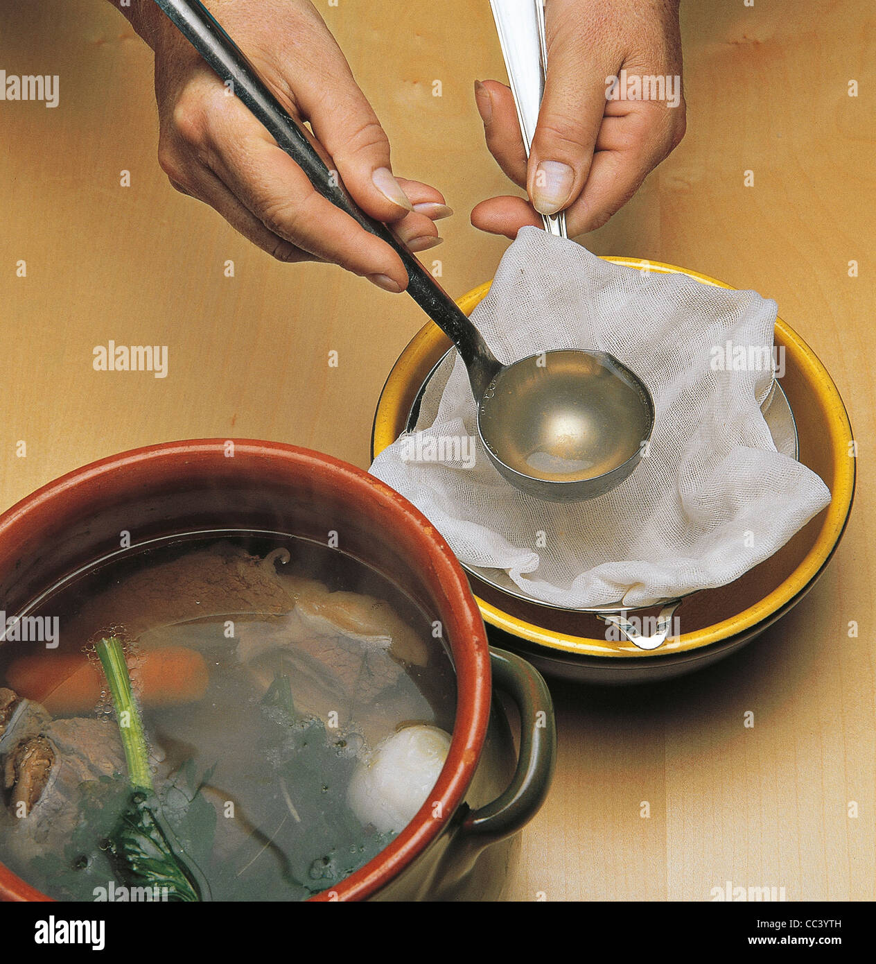 Cooking: Meat Broth 5 Stock Photo - Alamy