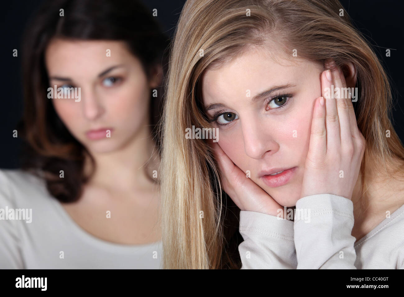 Girls having a fight Stock Photo - Alamy