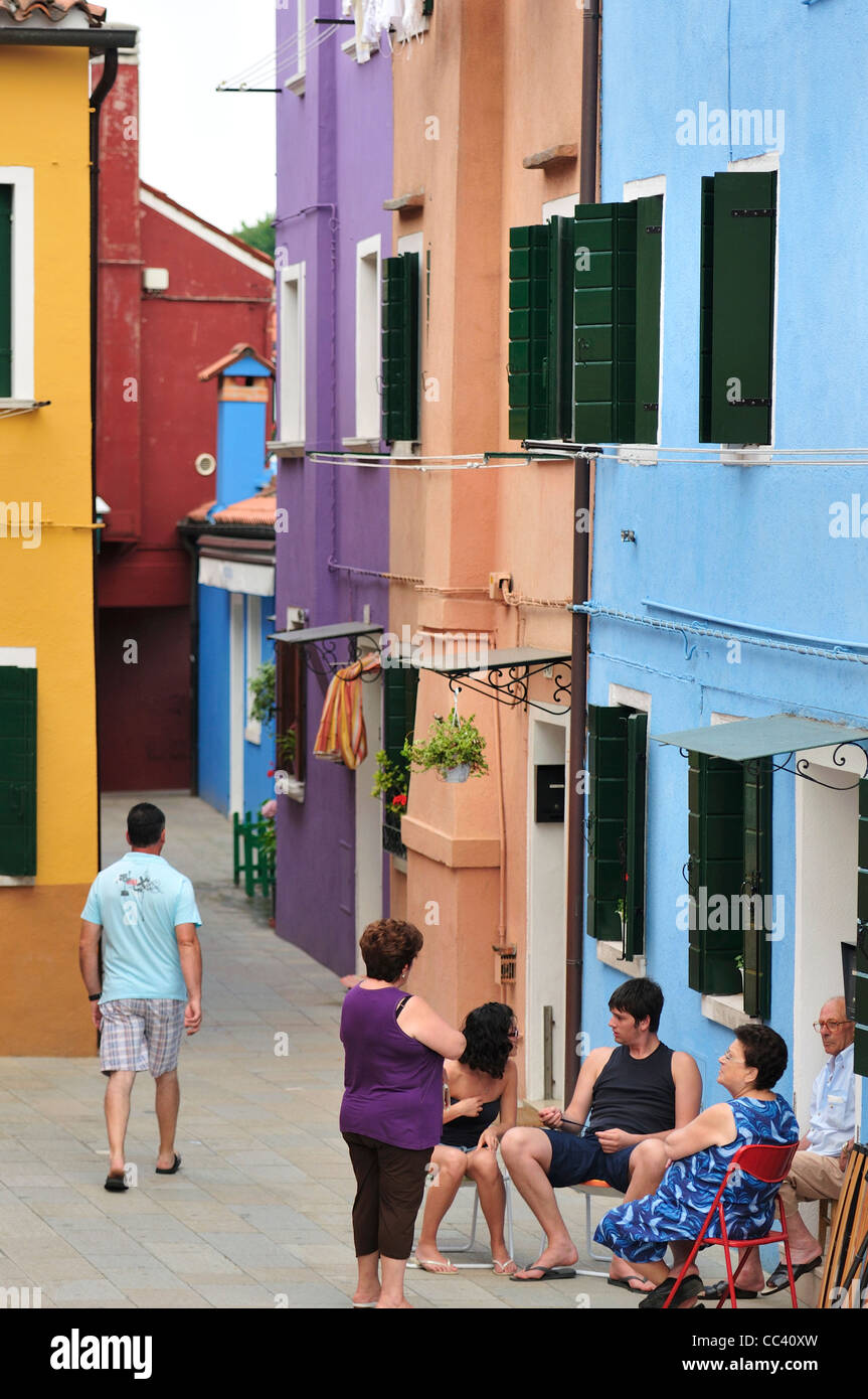 Island of Burano, Venice, Veneto, Italy, Europe Stock Photo - Alamy