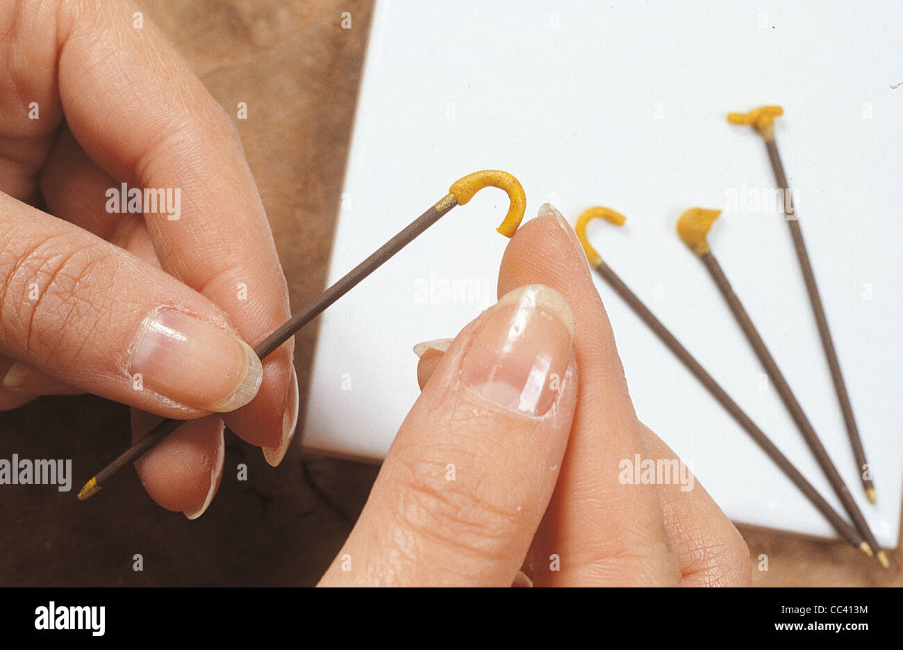 Collecting: Antique Shops In Miniature Shop Making Sticks Stock Photo ...