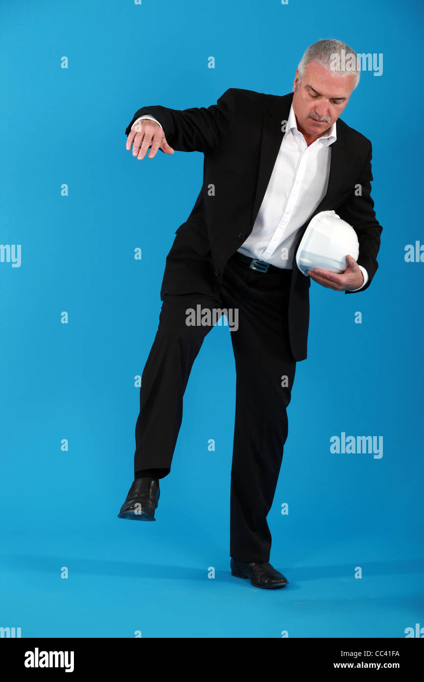 Balancing one leg middle aged hi-res stock photography and images - Alamy