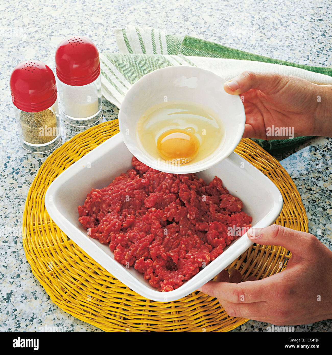 Kitchen: A Steak Of Minced Meat Stock Photo - Alamy