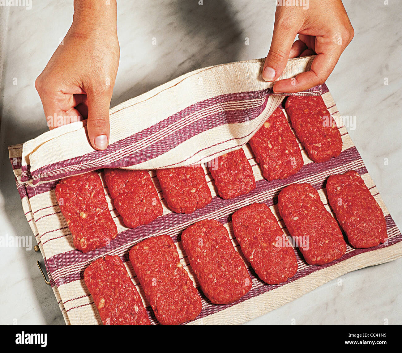 Kitchen: Cutlets, Chopped 2 Stock Photo - Alamy