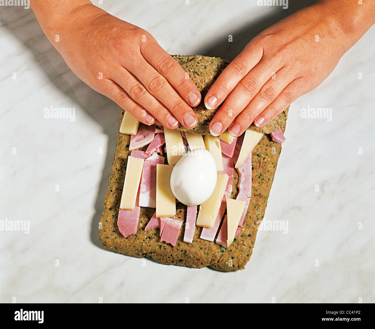 Kitchen: Fried Meat Loaf 4 Stock Photo - Alamy