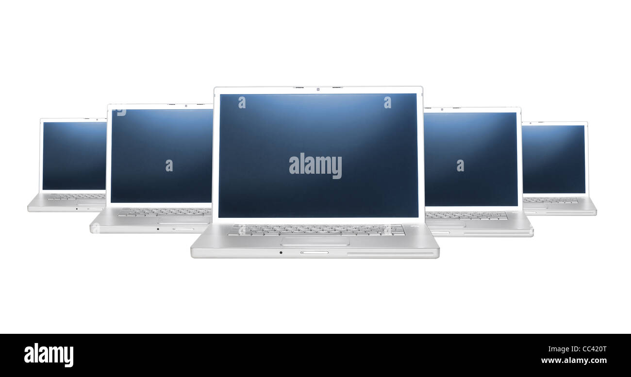Several laptops hi-res stock photography and images - Alamy