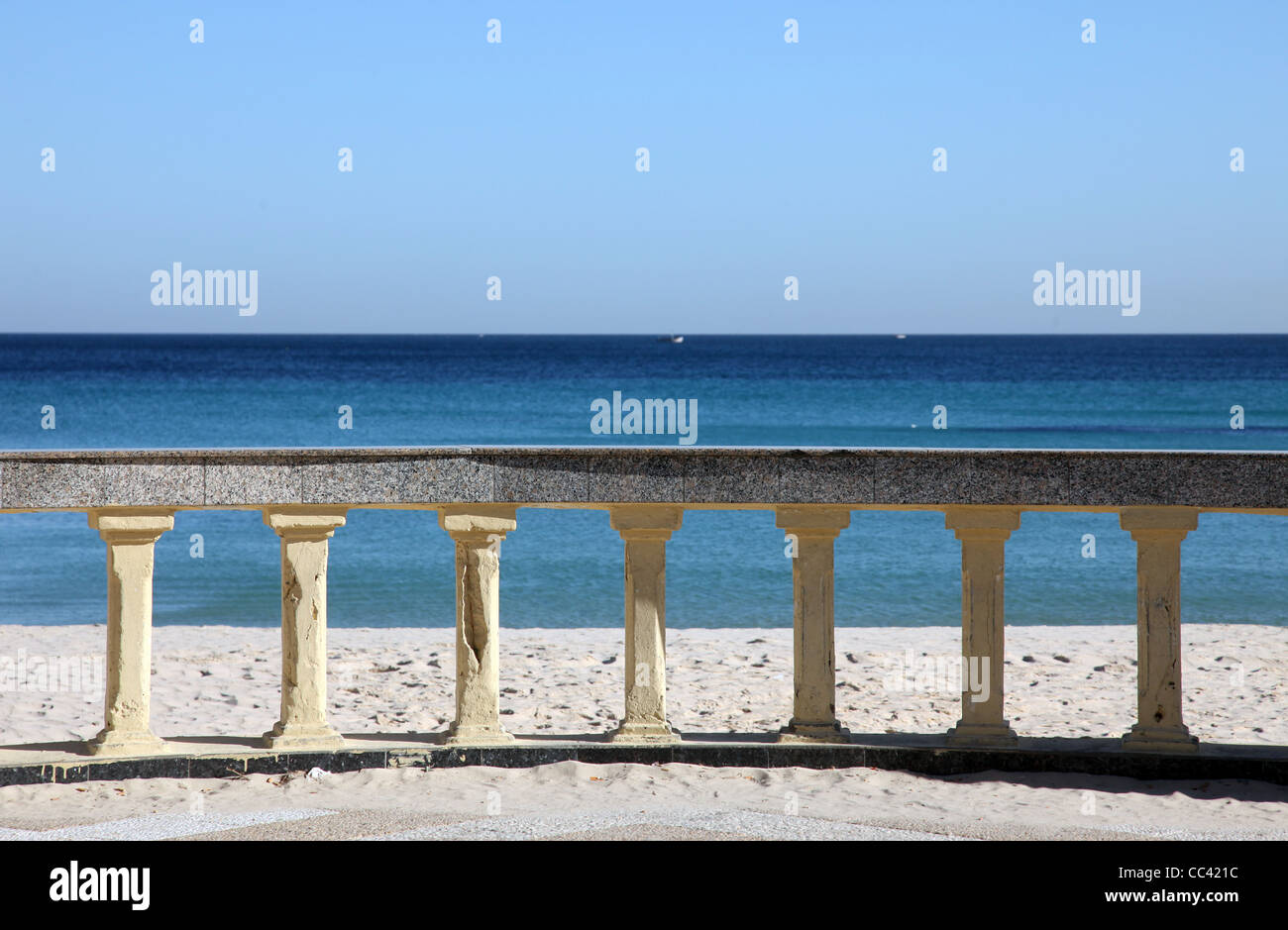 Promenade and beach of traditional seaside resort of Sousse, Tunisia ...