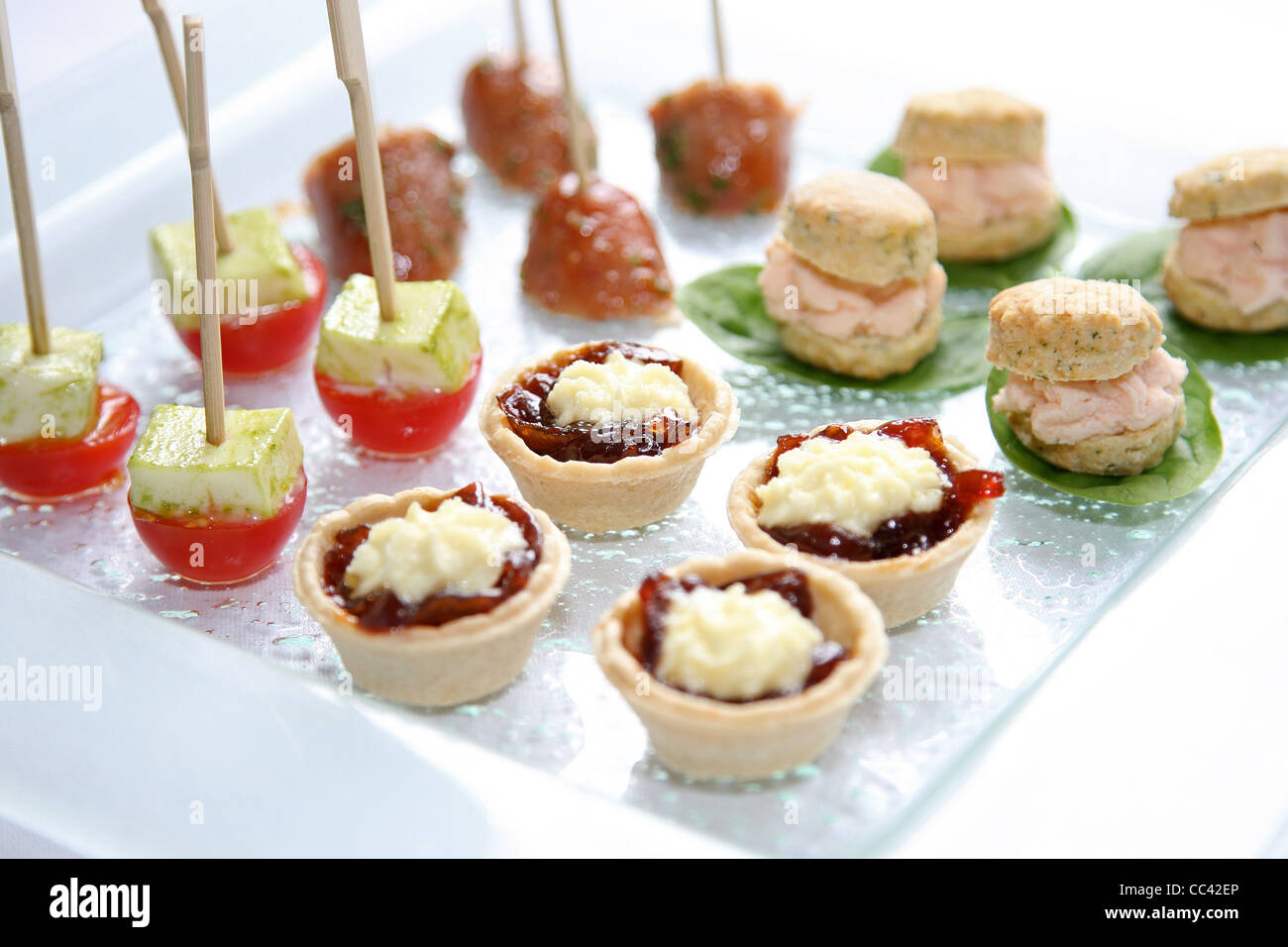 Canape tray hi-res stock photography and images - Alamy