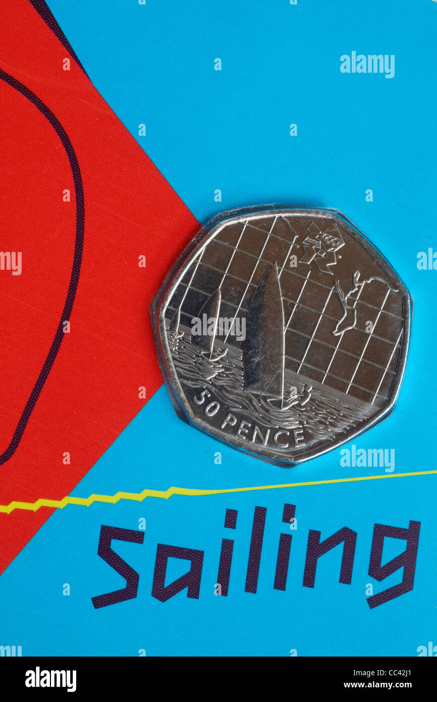 Special edition 50p coin, part of the London 2012 sports collection for ...