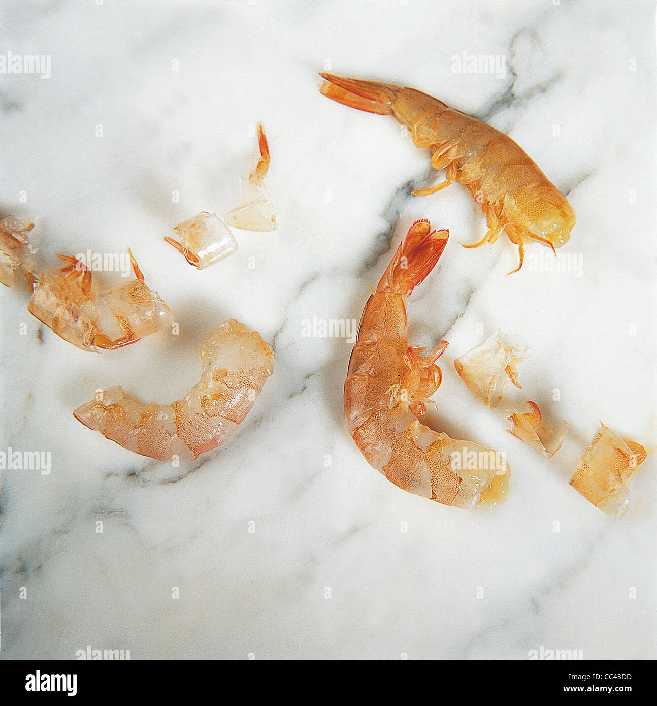 Kitchen: Shrimp Shell Cleaning 3 Stock Photo - Alamy
