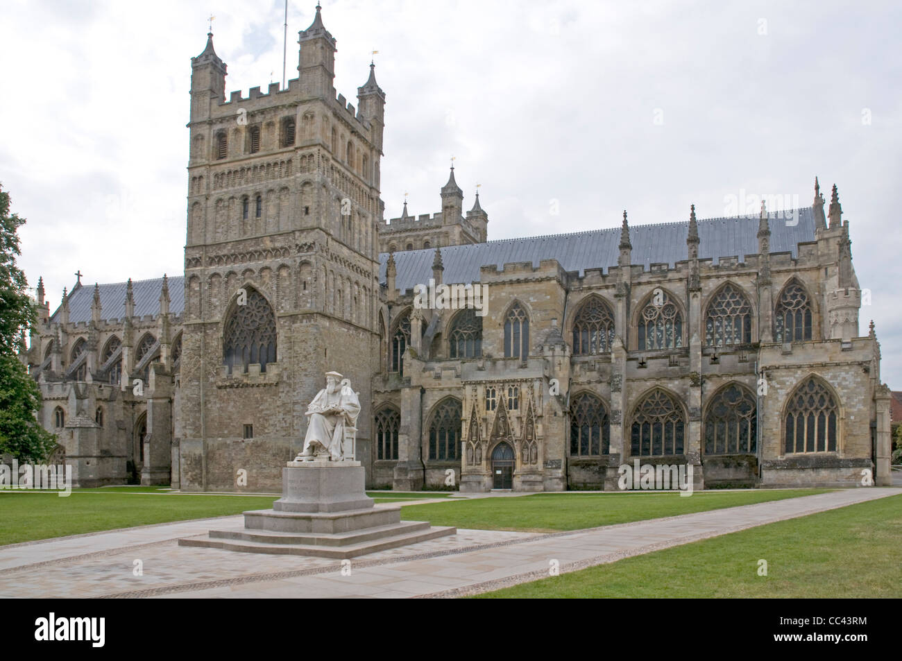 Exeter Cathedral in Devon Stock Photo - Alamy