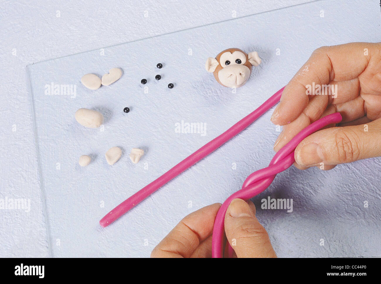 Letters of the alphabet with polymer clay hi-res stock photography and ...