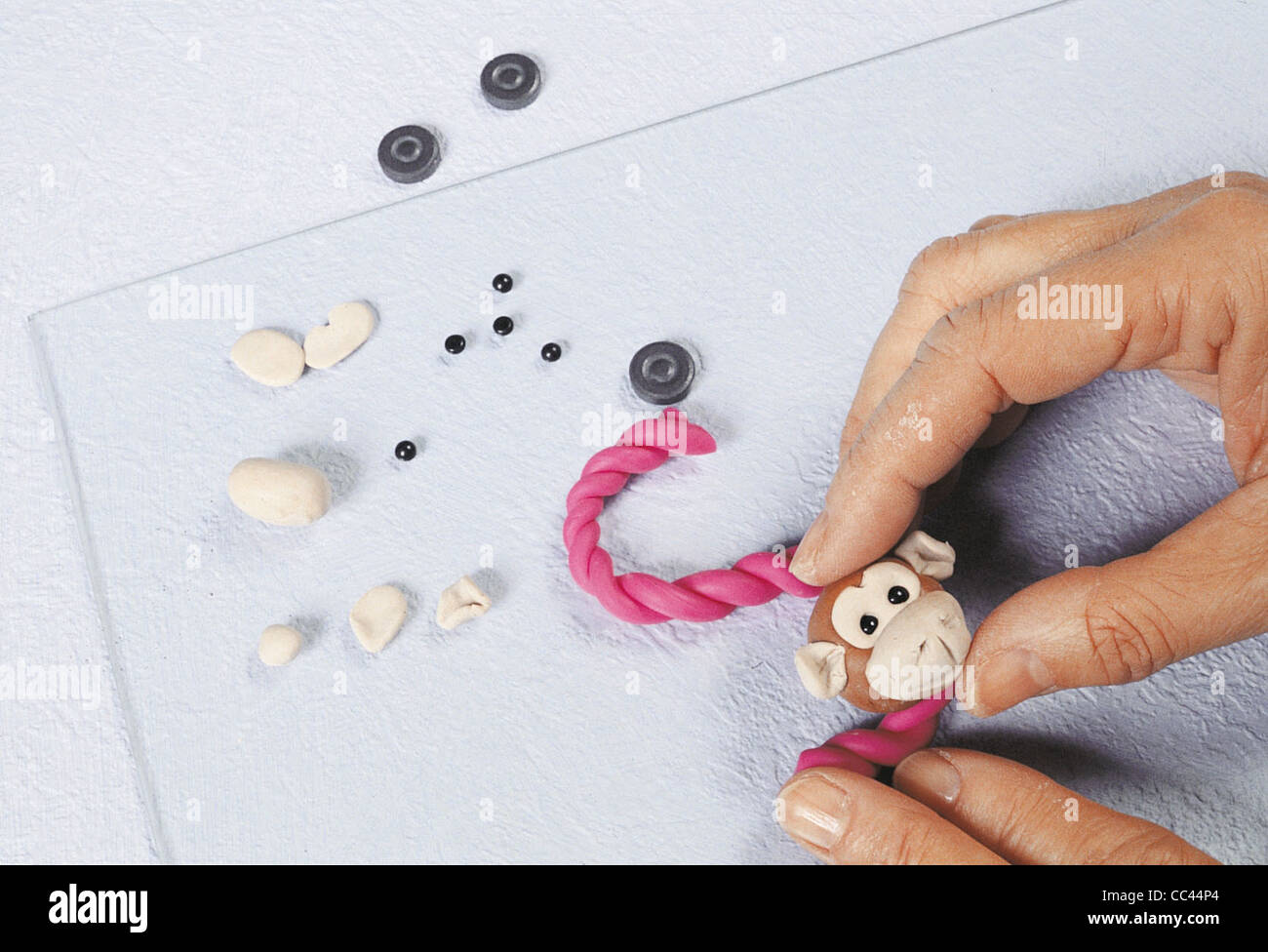 Letters of the alphabet with polymer clay 10 hi-res stock photography ...