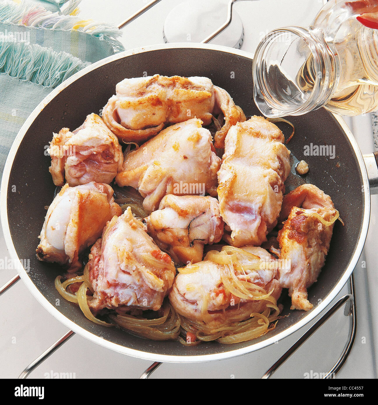 Kitchen: Fricassee Rabbit 2 Stock Photo - Alamy
