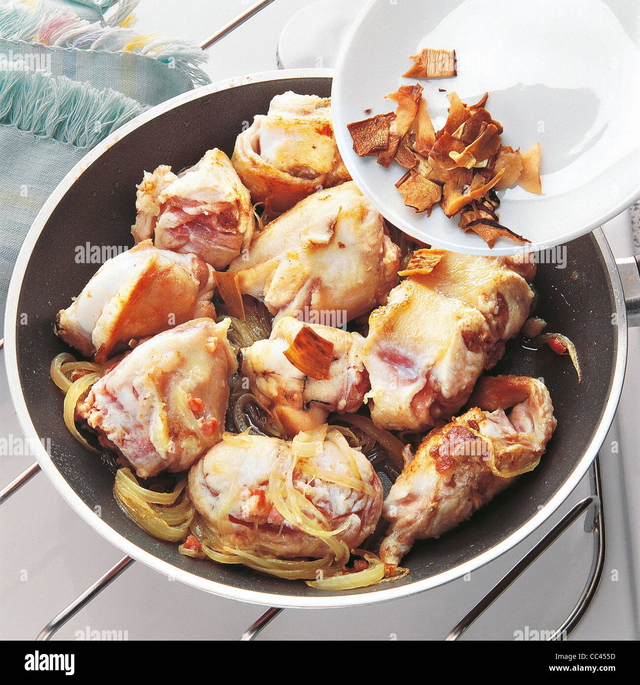 Kitchen: Fricassee Rabbit 3 Stock Photo - Alamy