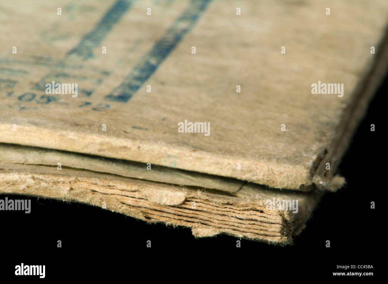 Old tattered book cover Stock Photo - Alamy