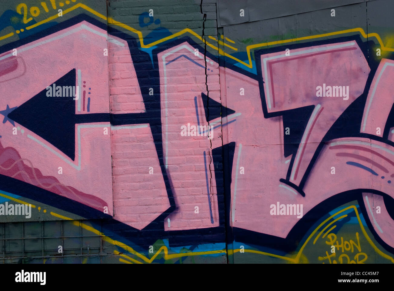 Graffiti in Pink Stock Photo - Alamy