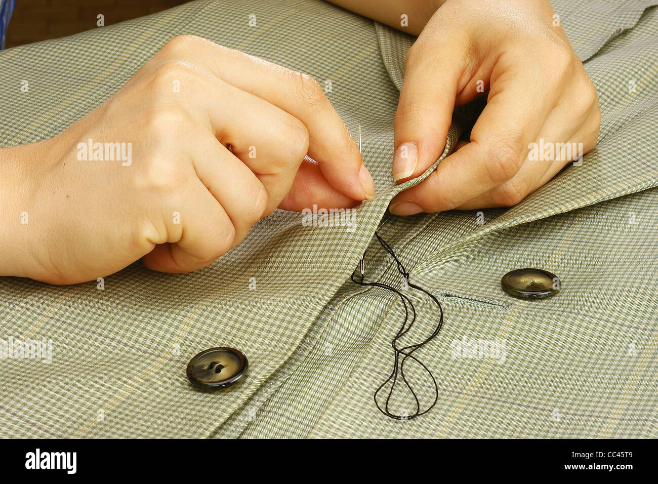 Women's Work - Wardrobes And Linen: Attaching Buttons To Tear Test ...