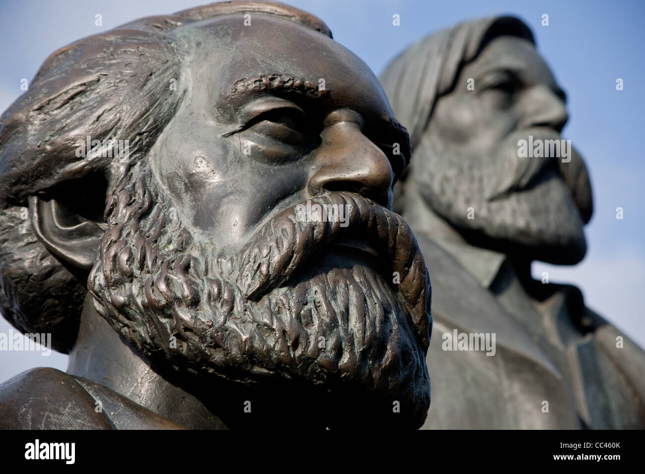 Statue of Karl Marx and Friedrich Engels Stock Photo - Alamy