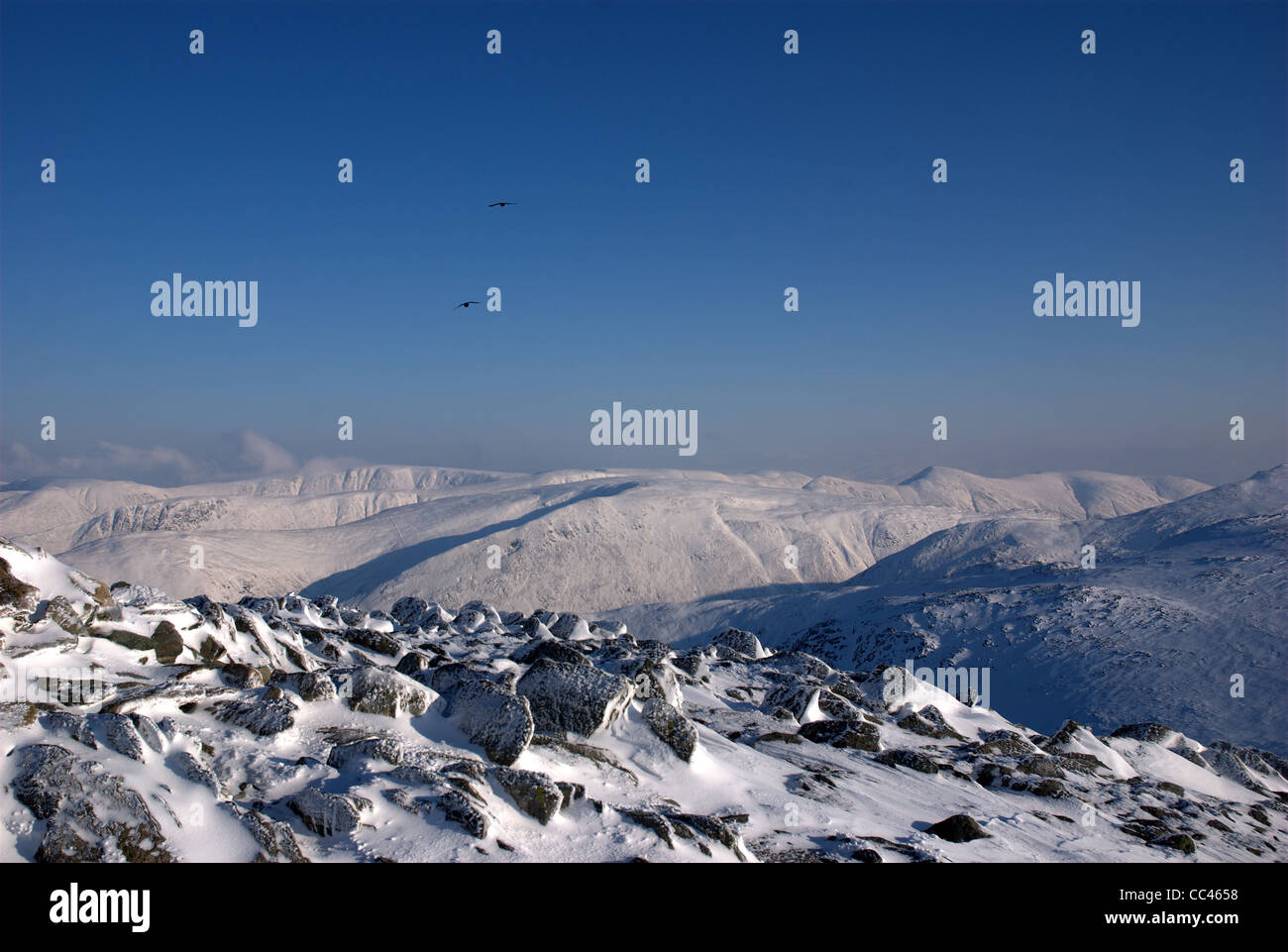Winter fell walk Stock Photo - Alamy