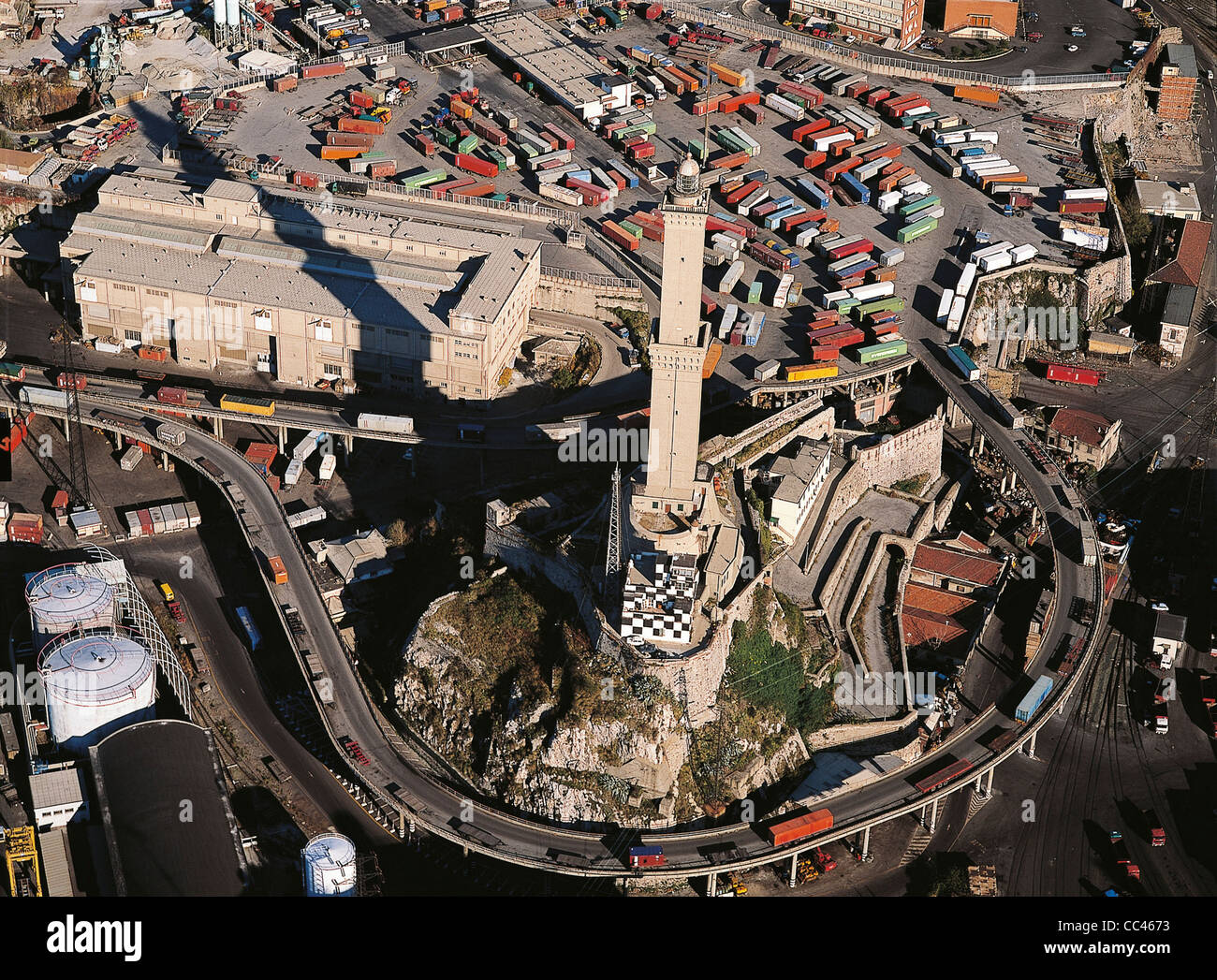 Genoa Liguria The Lantern Stock Photo - Alamy