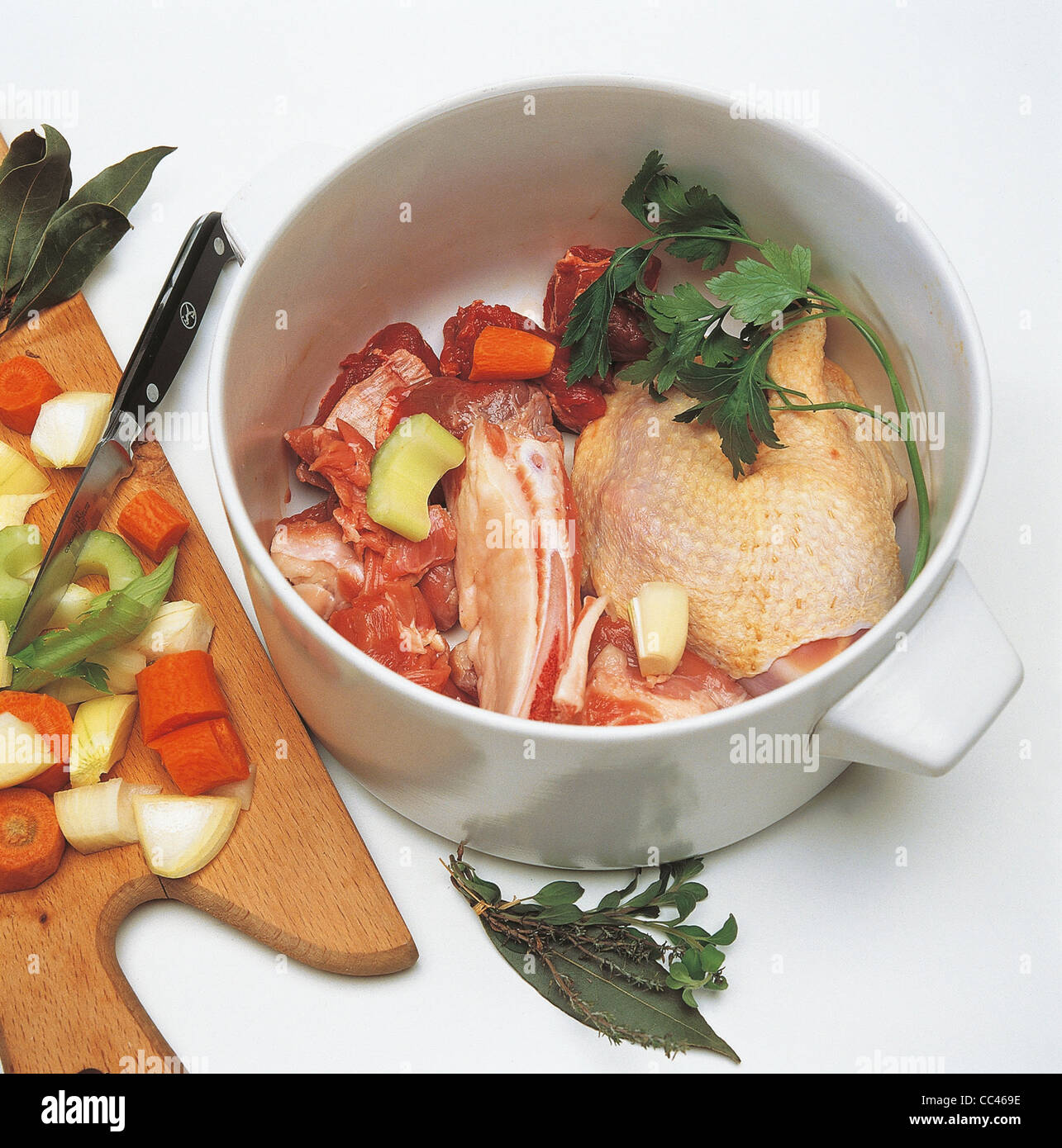 Cooking: Meat Broth 1 Stock Photo - Alamy