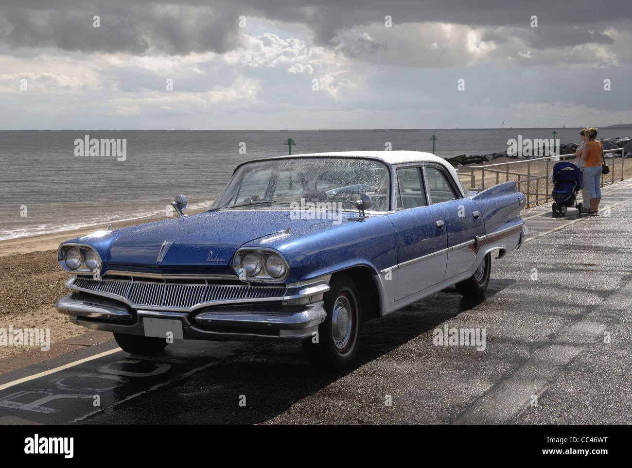 Stunning classic Dodge Phoenix on the seafront at Felixtowe during the ...