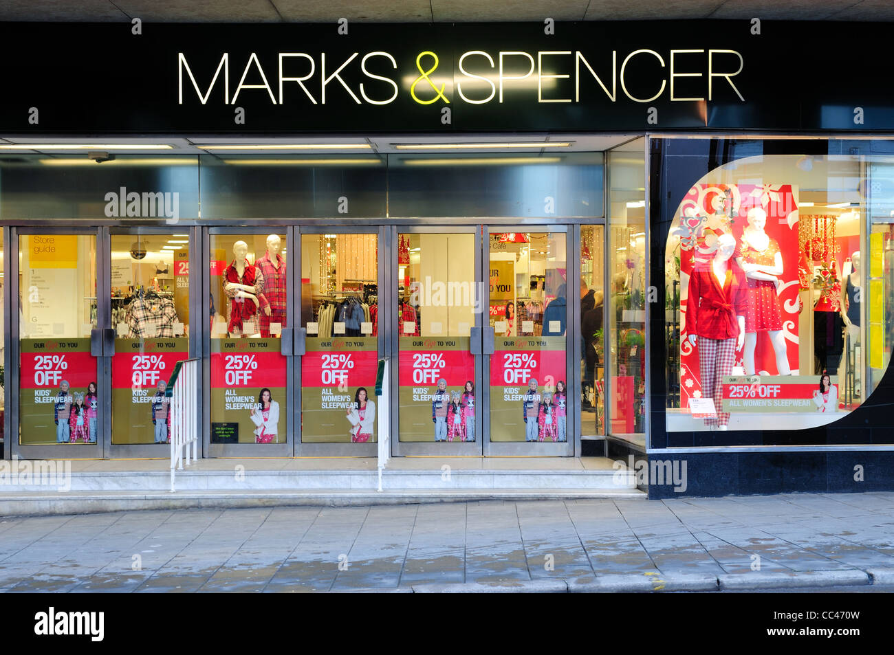 Marks&Spencer Chesterfield Store England Stock Photo - Alamy