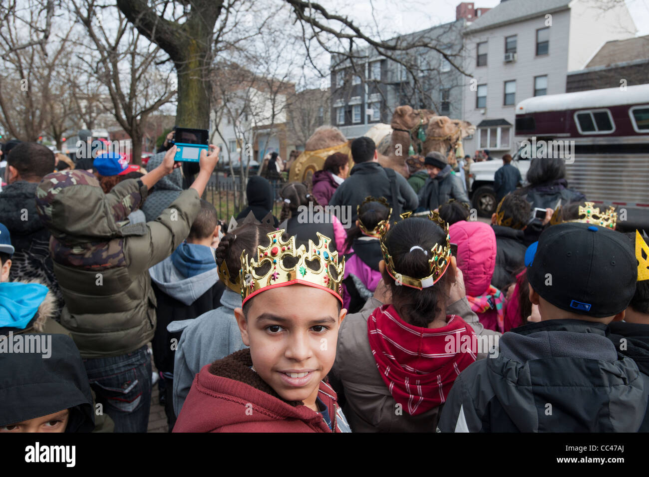 Paraders march in the annual Three Kings Day Parade in the Bushwick ...