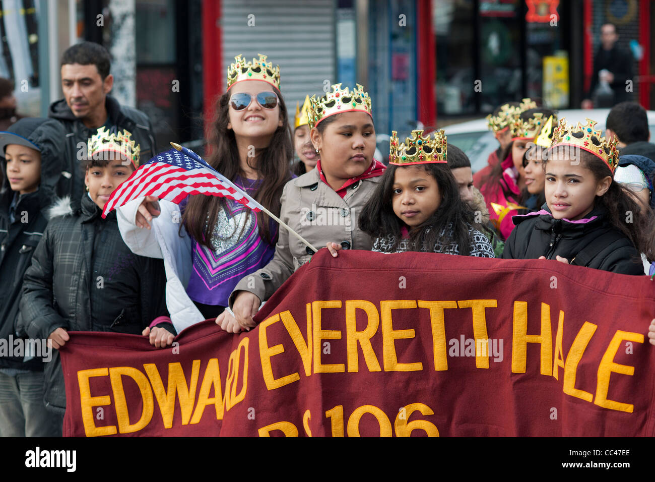 Paraders march in the annual Three Kings Day Parade in the Bushwick ...