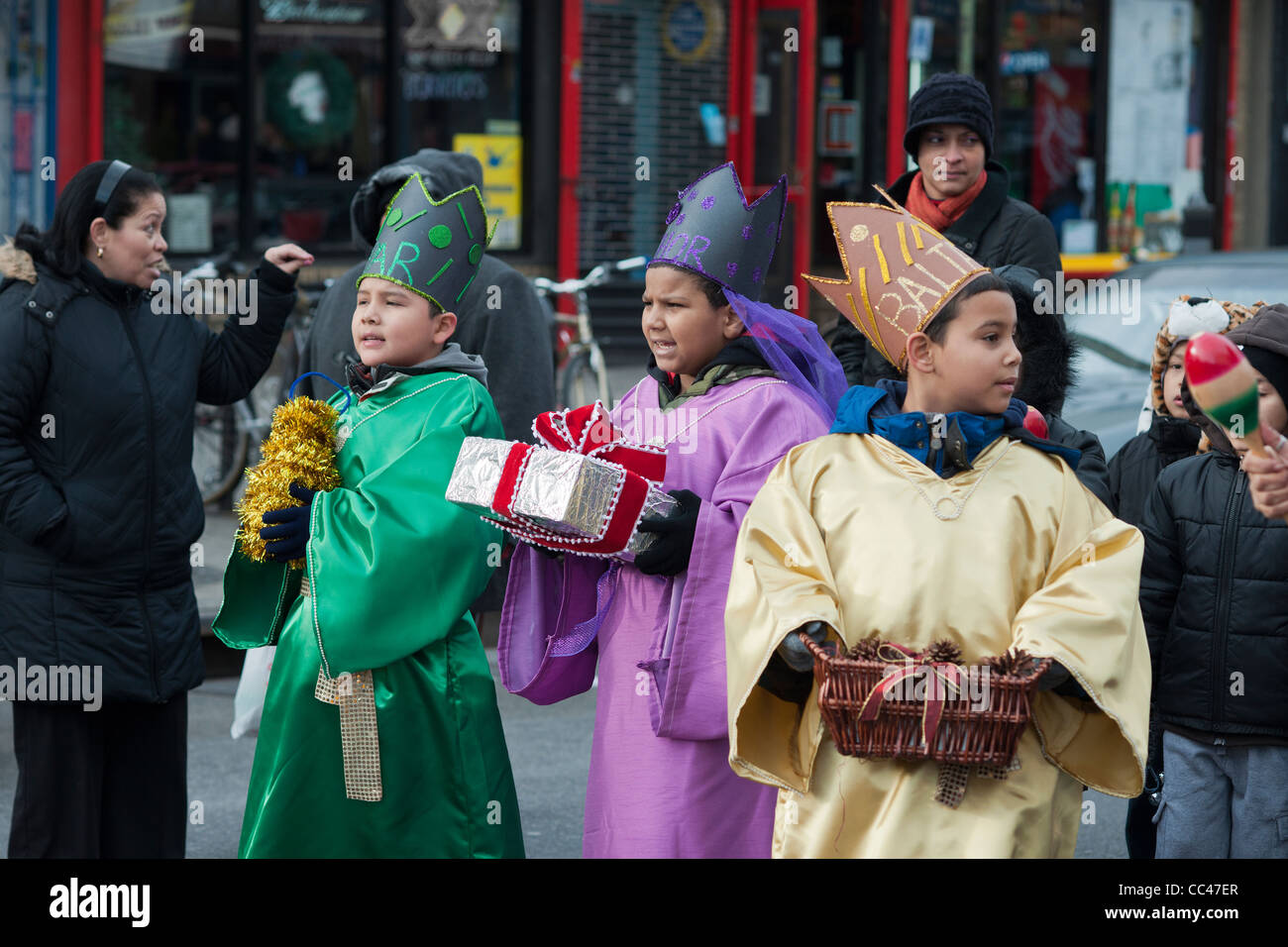 Three Kings Day Parade in the Bushwick neighborhood of Brooklyn in New ...