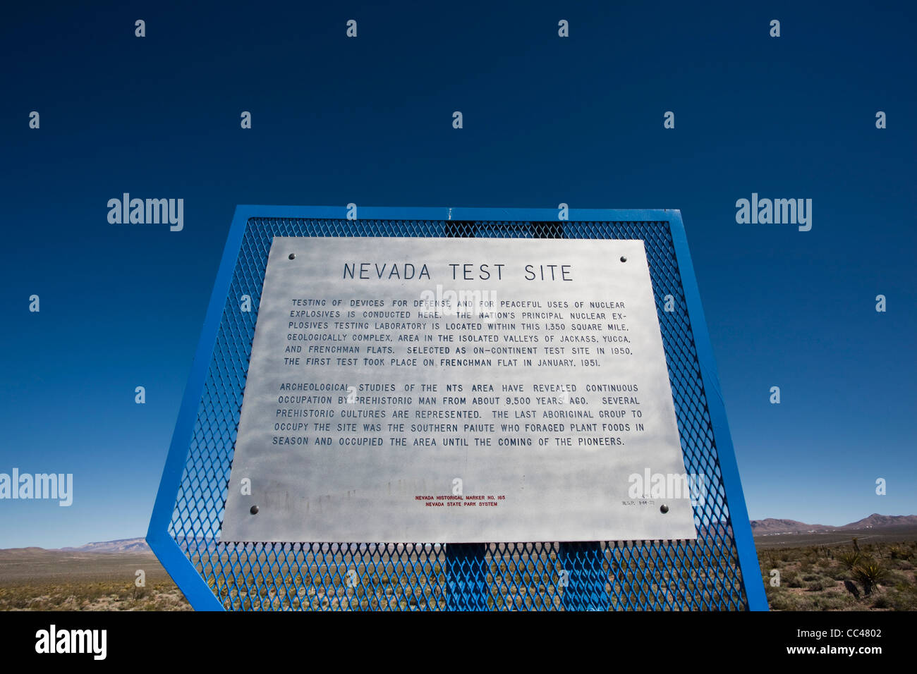 Nevada test site location hi-res stock photography and images - Alamy