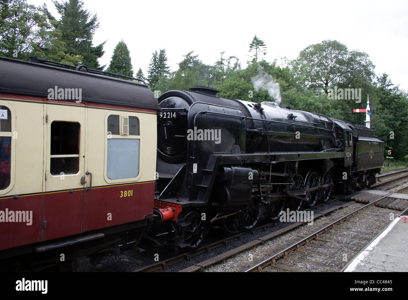 steam train at goathland station Stock Photo - Alamy