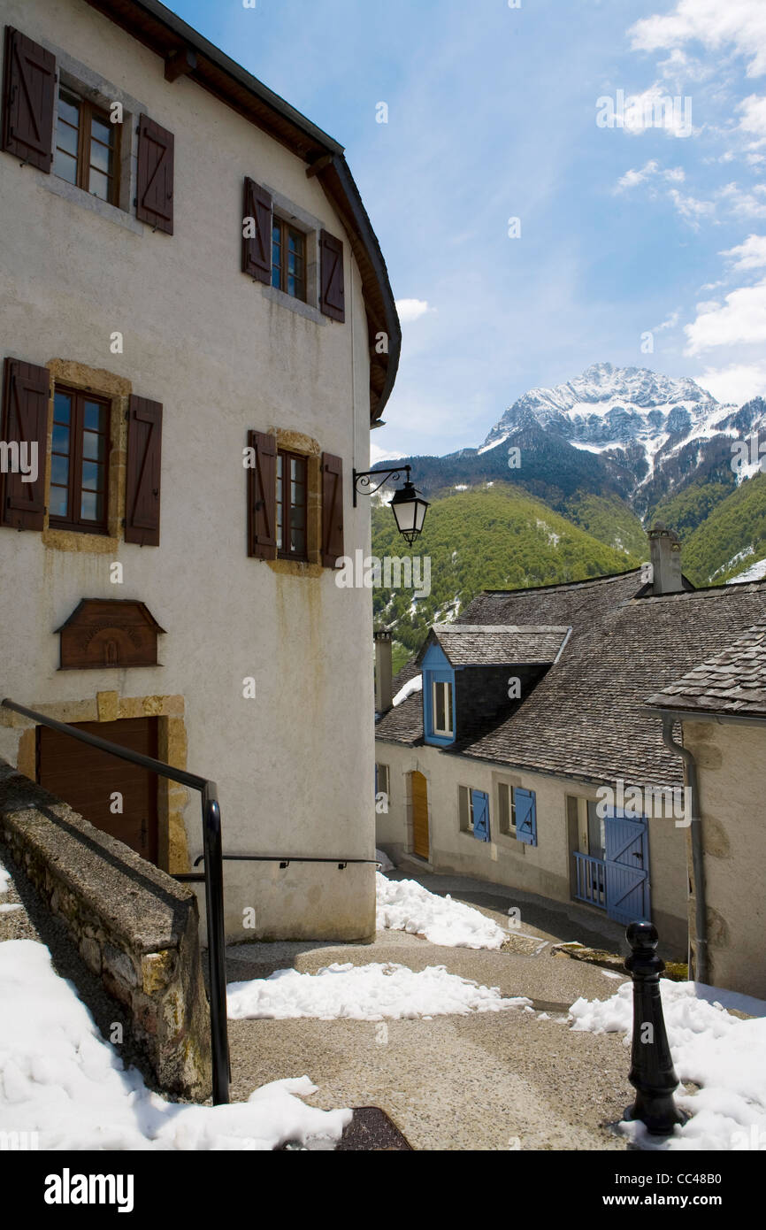 The village Aydius, Pyrénées-Atlantiques, France, Rural cottage in ...