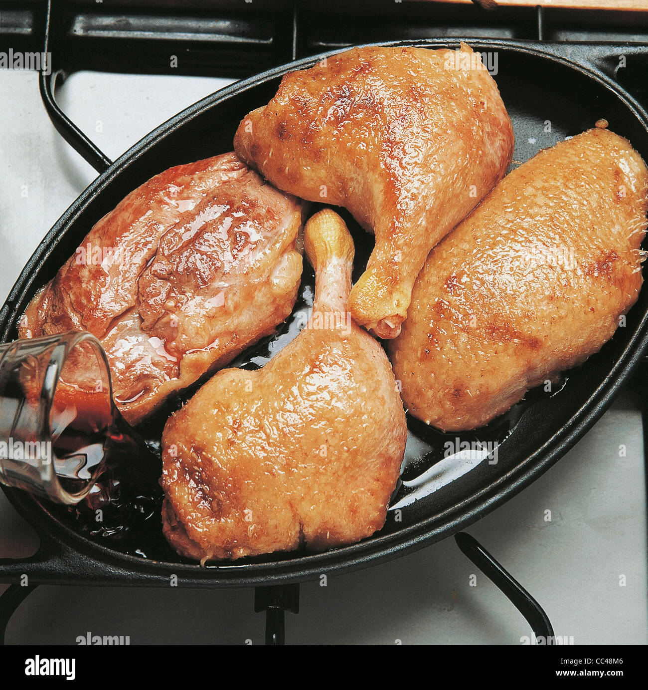 Kitchen: Duck With Pears 3 Stock Photo - Alamy