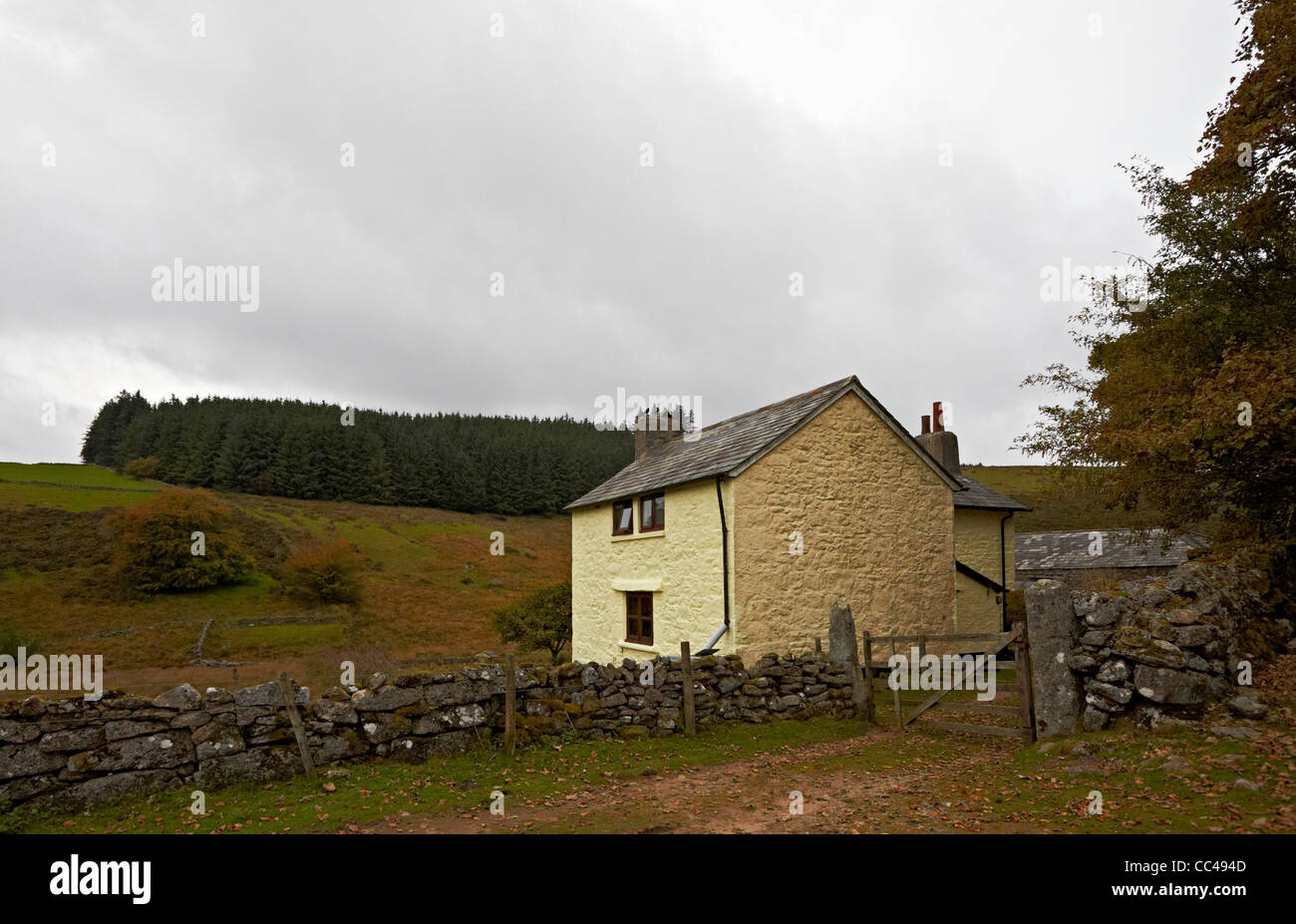 Dartmoor National Park cottage near Two Bridges Stock Photo - Alamy