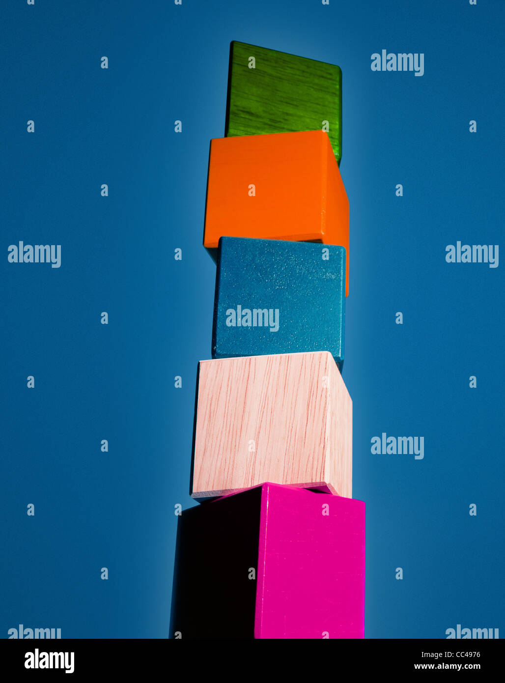 Closeup of colourful building blocks Stock Photo - Alamy