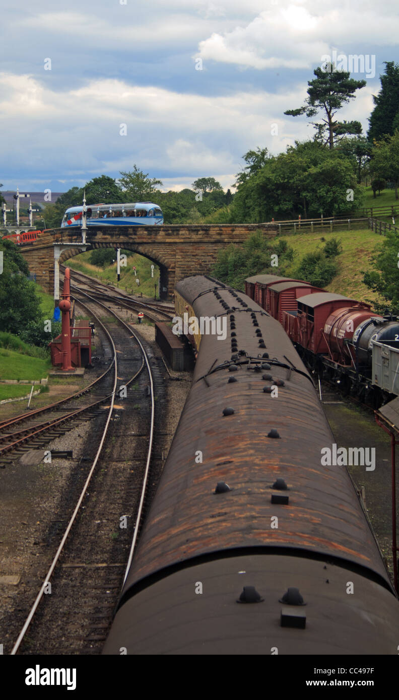 train at goathland station Stock Photo - Alamy