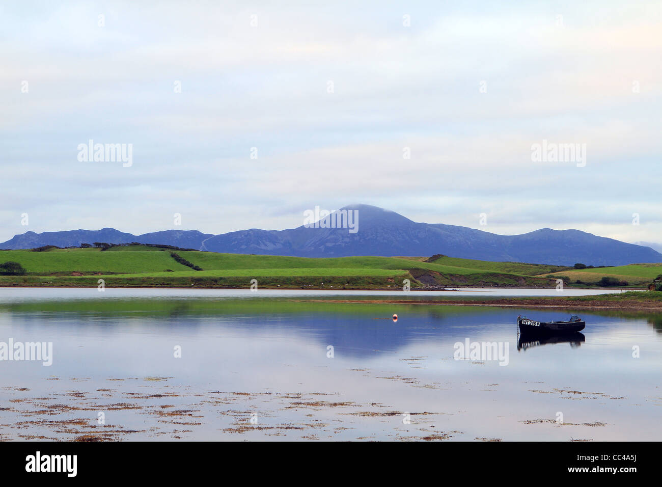 Clew Bay . Mayo . Ireland with Croagh Patrick in the background Stock ...