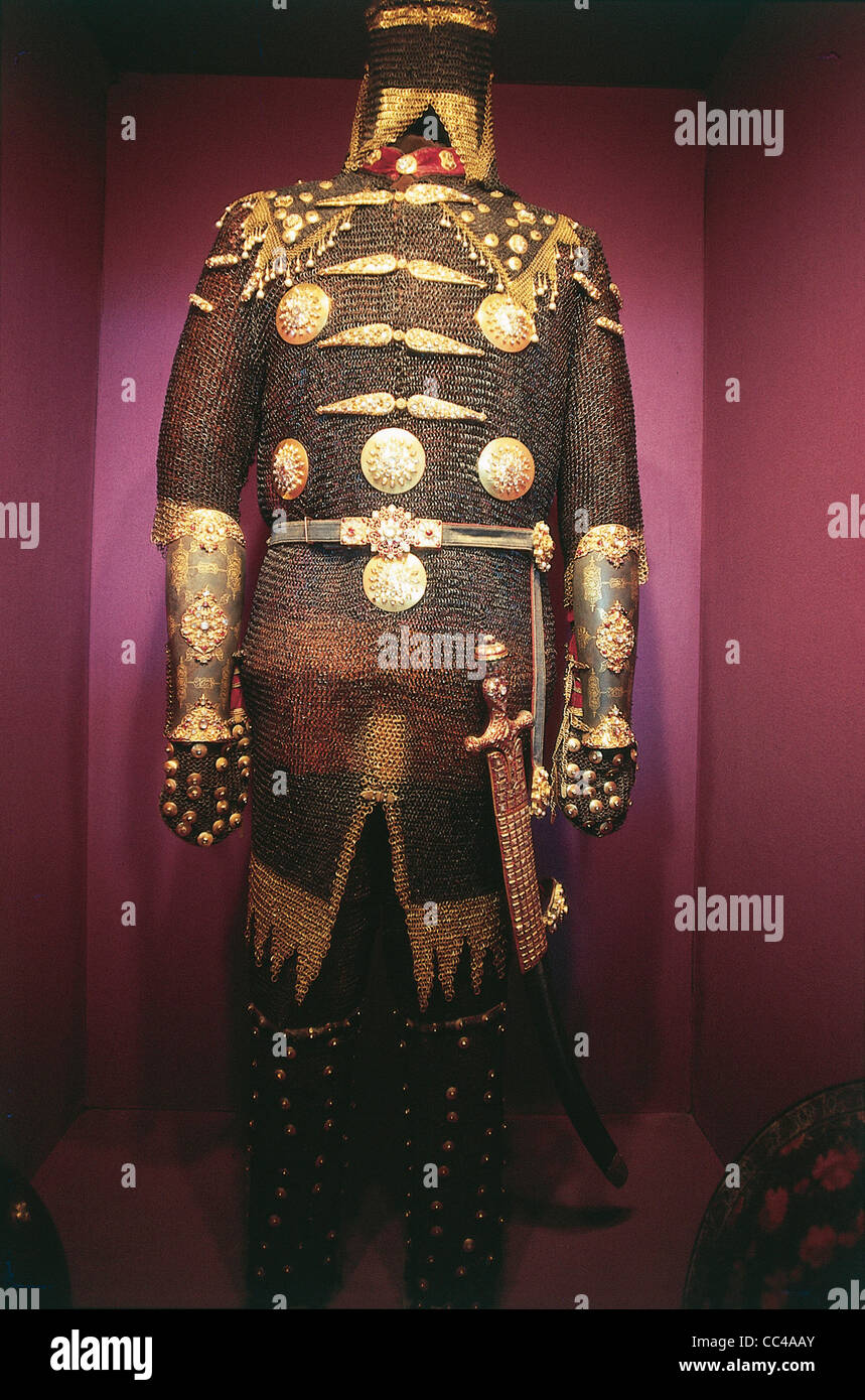 Turkey Cappadocia Istanbul Topkapi Palace Ancient Armour Stock Photo ...