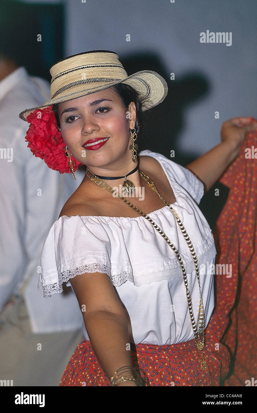 Panama - Panamanian Dancer Stock Photo - Alamy