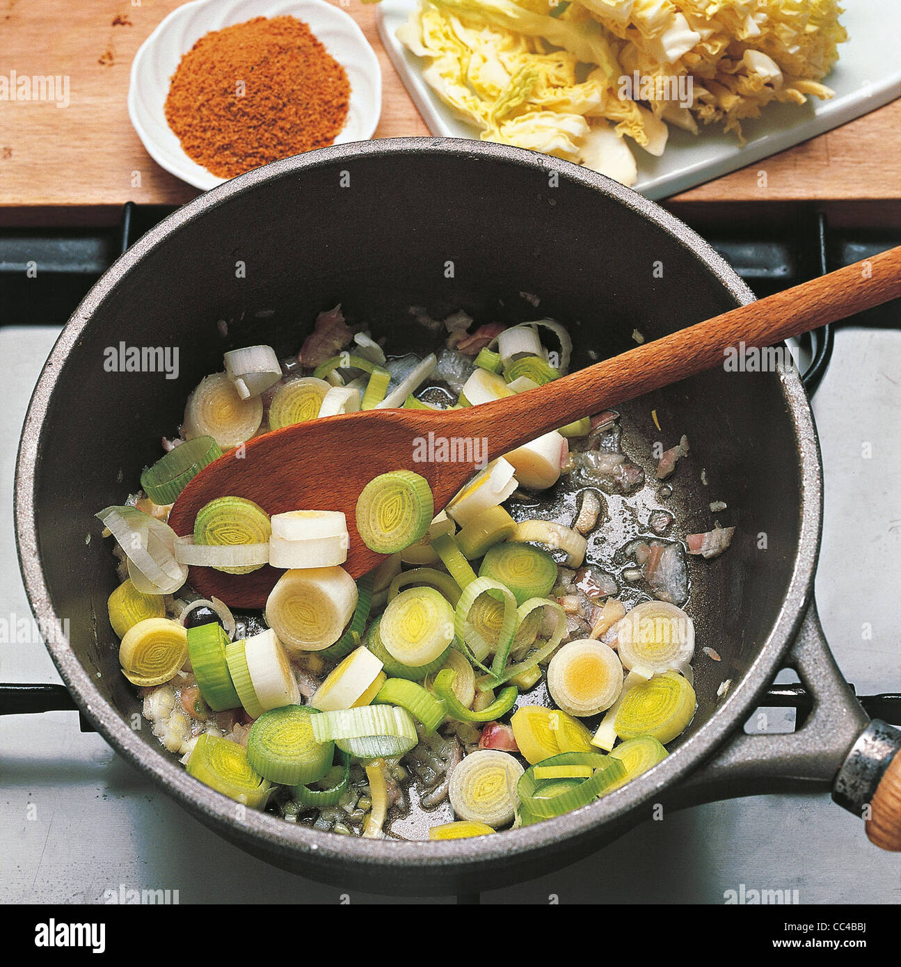 Cuisine: Medieval Cabbage Soup (2 Stock Photo - Alamy
