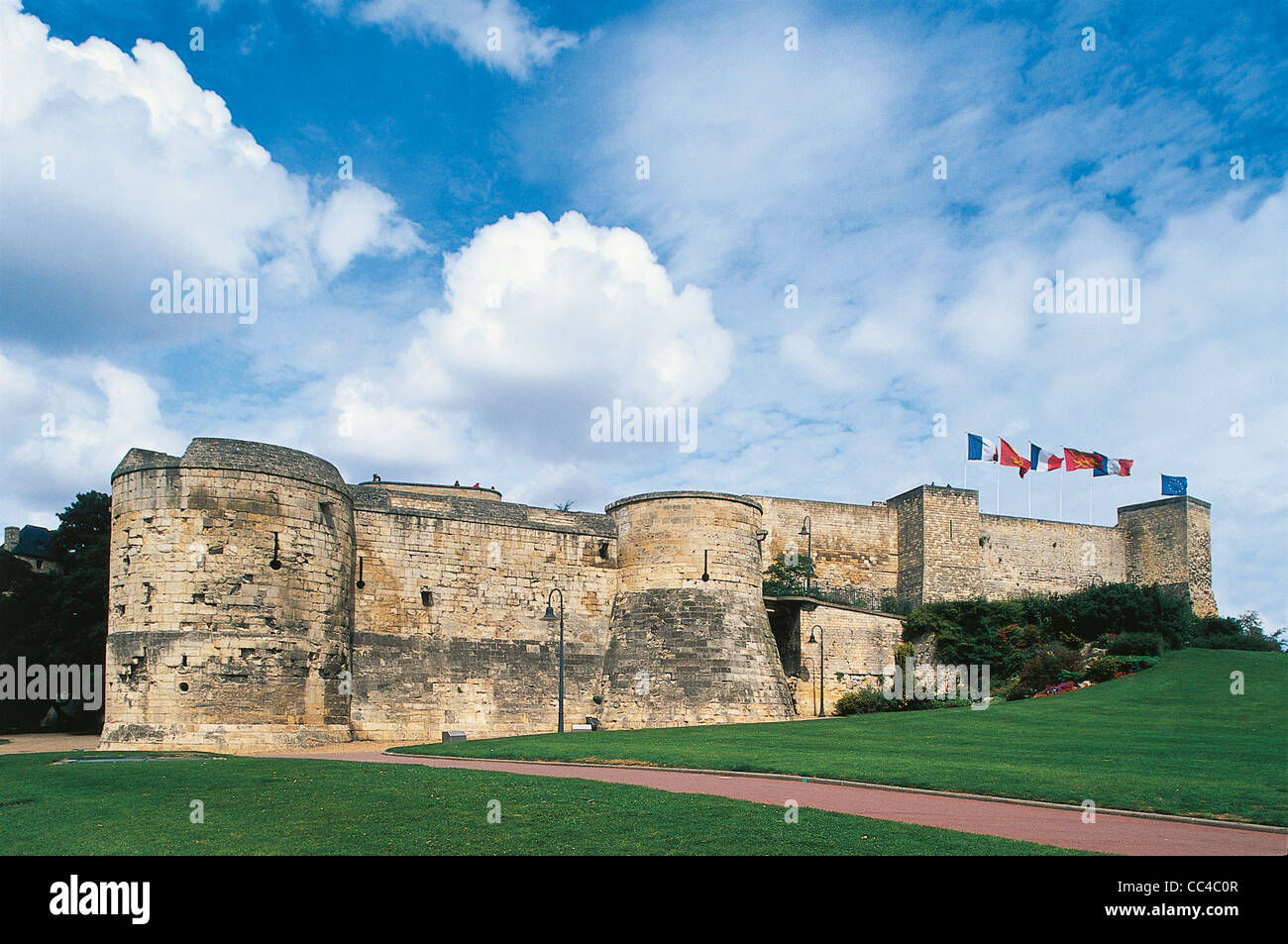 France - Normandy - Caen Castle (Chateau De Caen) As Seen From The Town ...