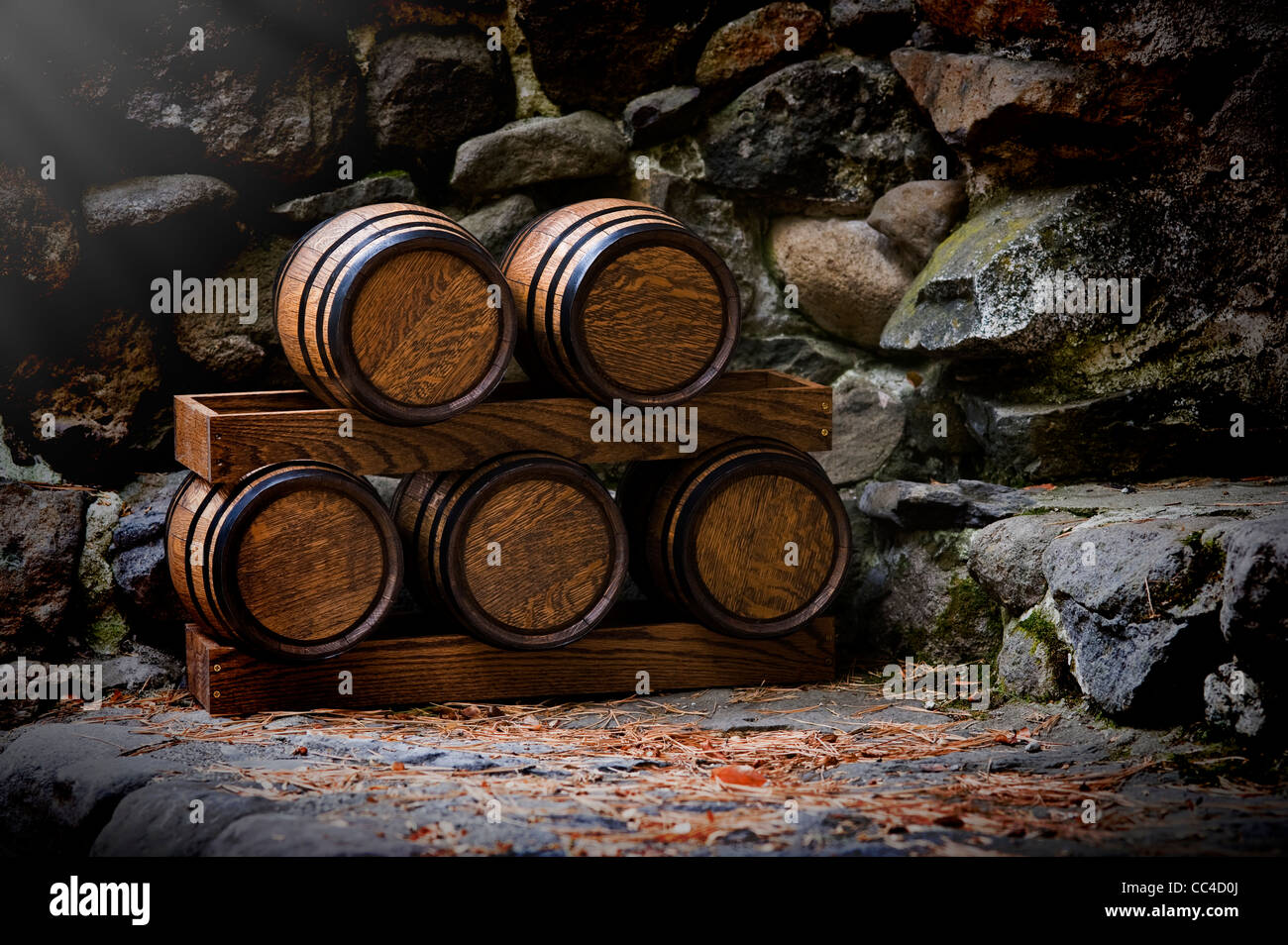 Old oak whisky casks hi-res stock photography and images - Alamy