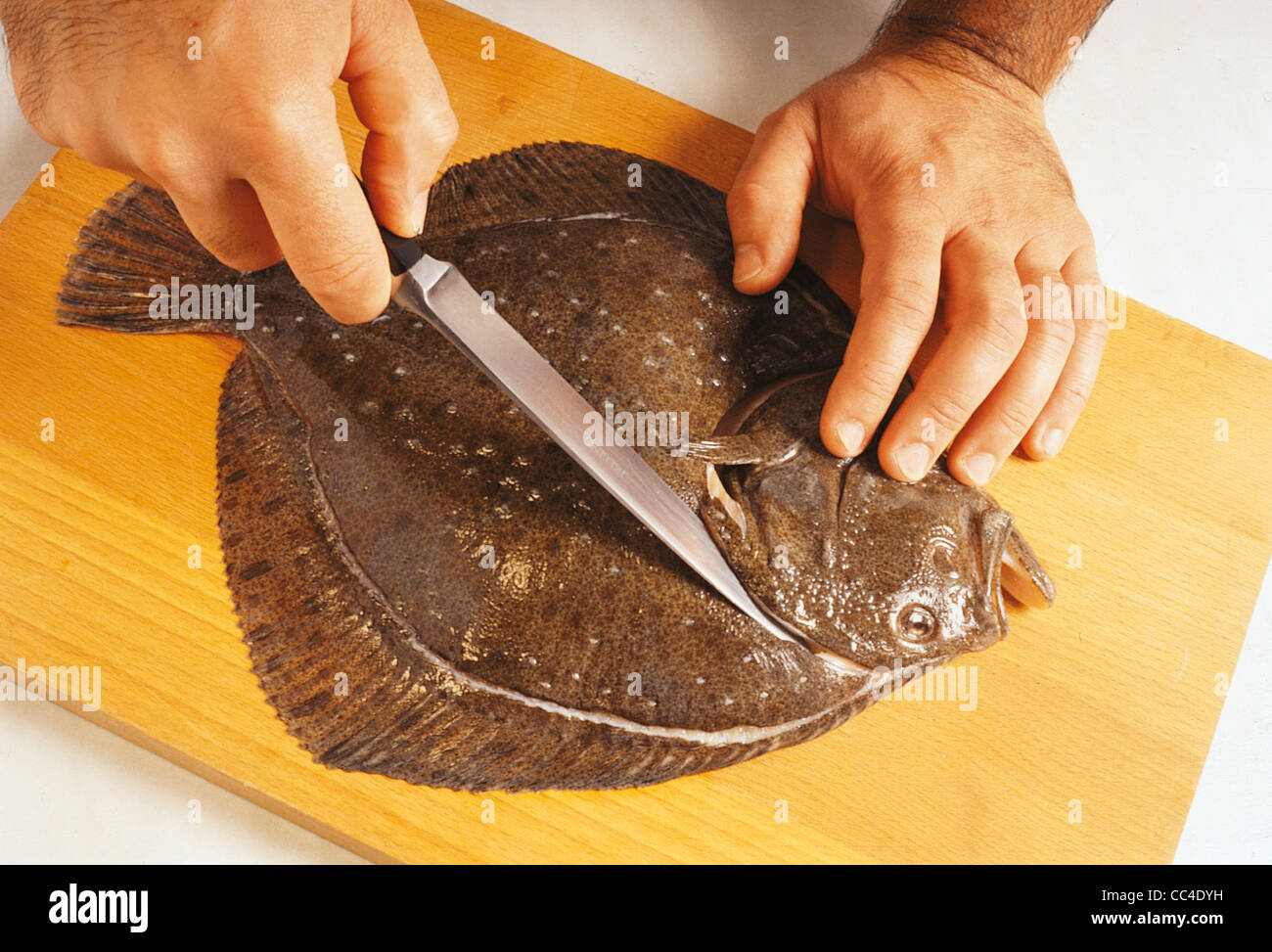 Filleting a fish plate 2 hi-res stock photography and images - Alamy