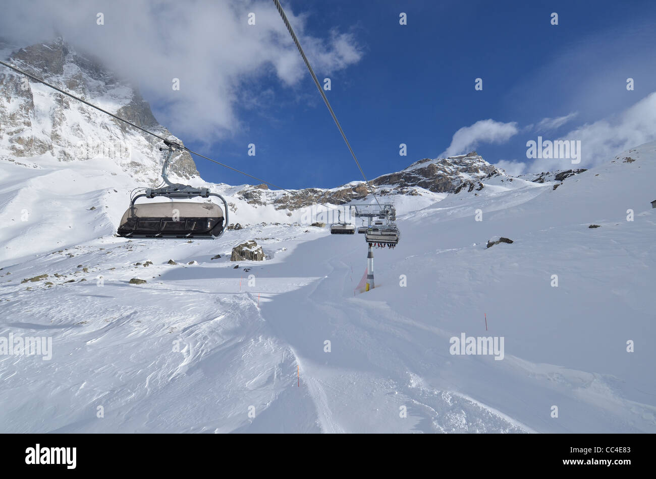 winter in the alps Stock Photo - Alamy
